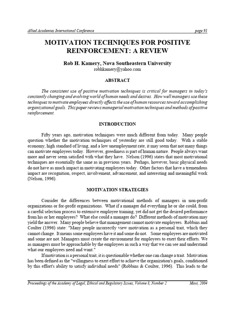 Motivation effects | PDF | Motivation | Motivational