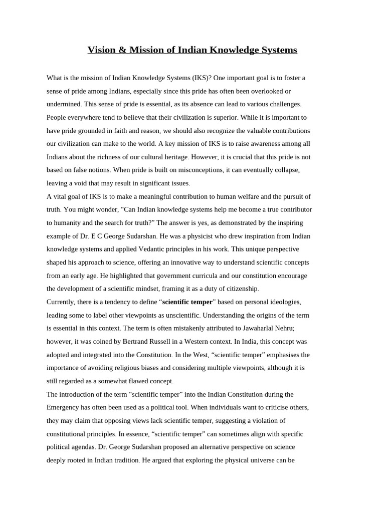 Indian Knowledge System | PDF | Brahman | Spirituality