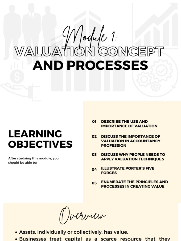 Valuation Concepts Methods - MODULE 1 | PDF | Valuation (Finance) | Mergers And Acquisitions