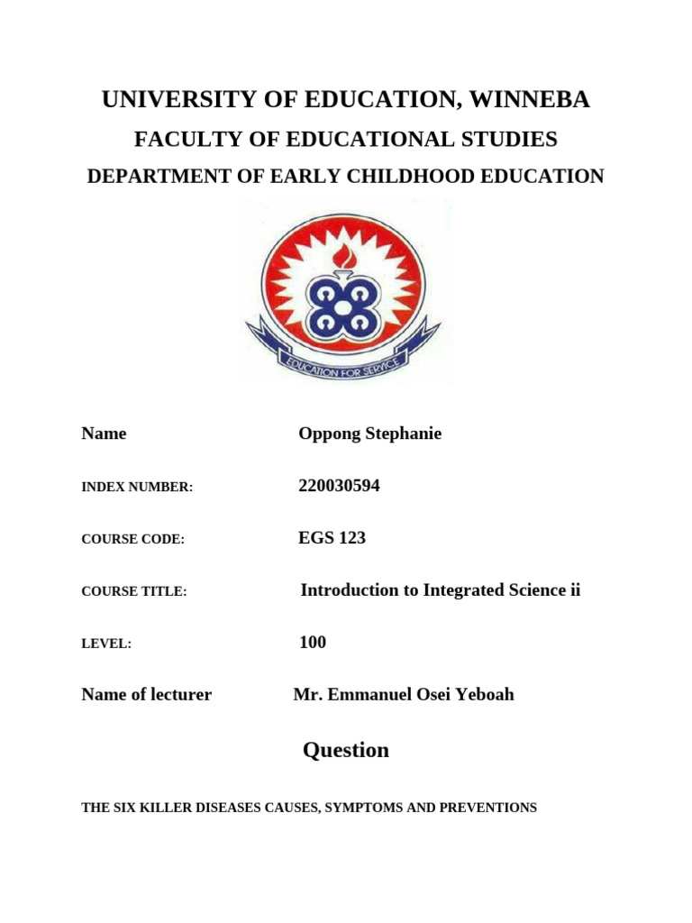 Oppong Stephanie | PDF | Tuberculosis | Mosquito