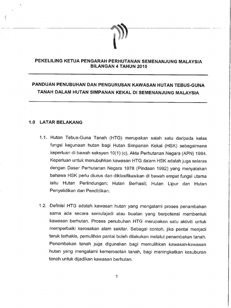 4-2015 Panduan Penubuhan KWSN Tebus-Guna Tanah DLM HSK | PDF