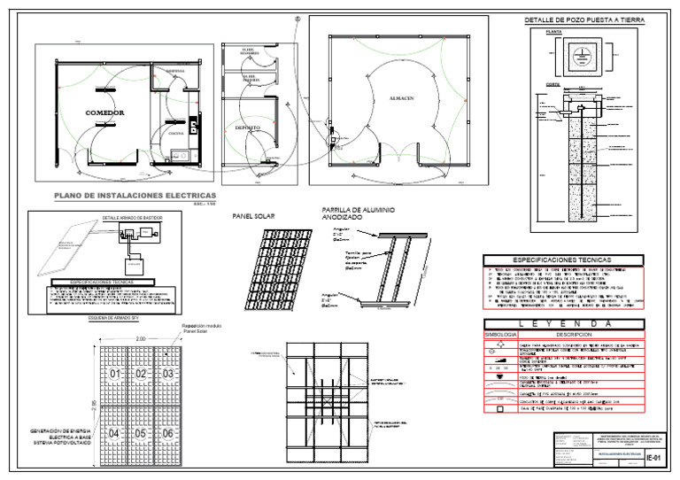 Plano Comedor Stopiroato 23 10062023-Ie-01 | PDF | Ingenieria Eléctrica | Fotovoltaica