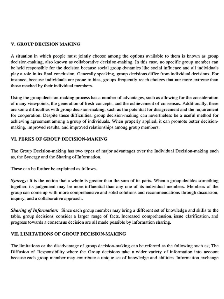 Group Decision Making Pdf