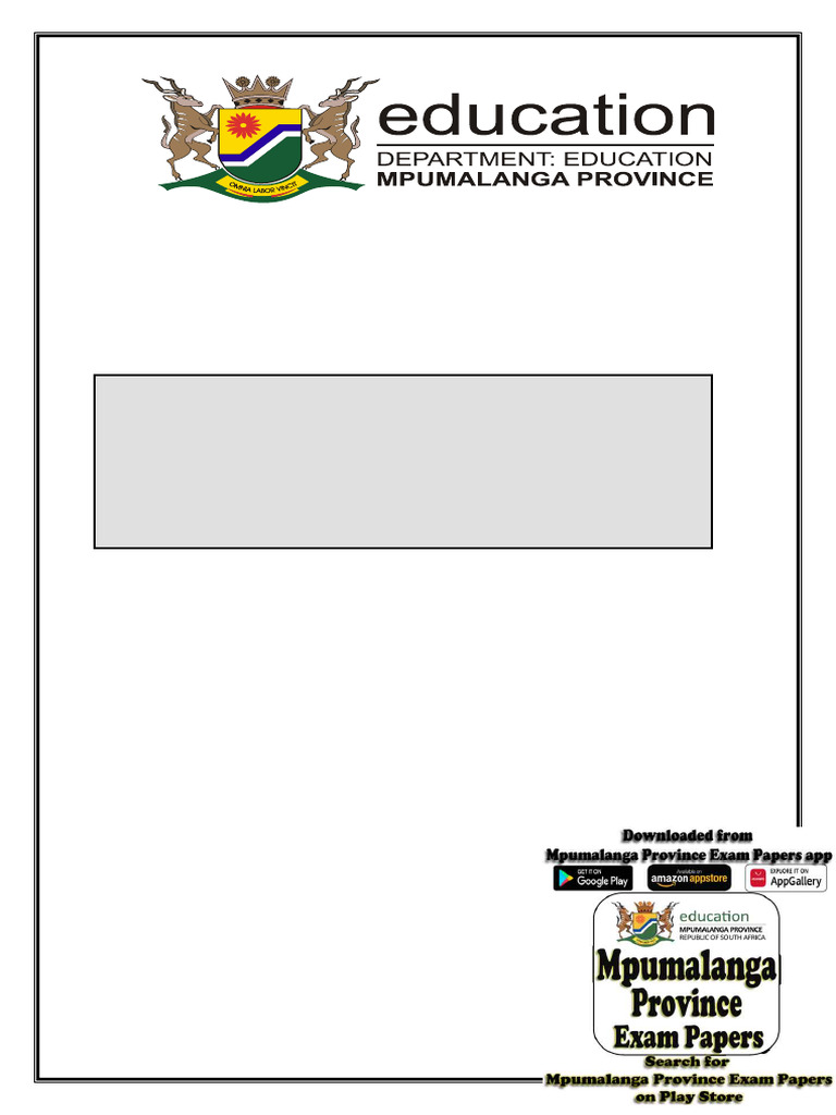 2016 Grade 12 Math Trial Exam Paper 1 MP | PDF | Sequence | Interest