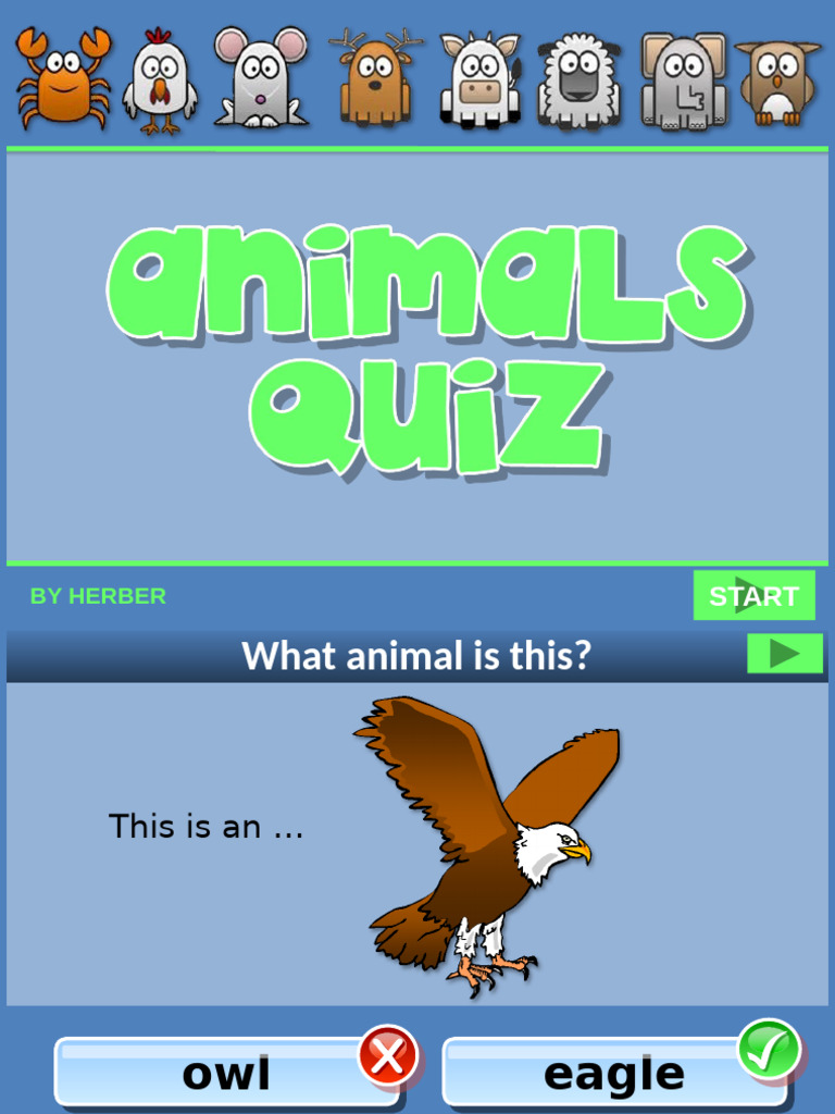 Animal Quiz PPT Fun Activities Games Games 54875 | PDF