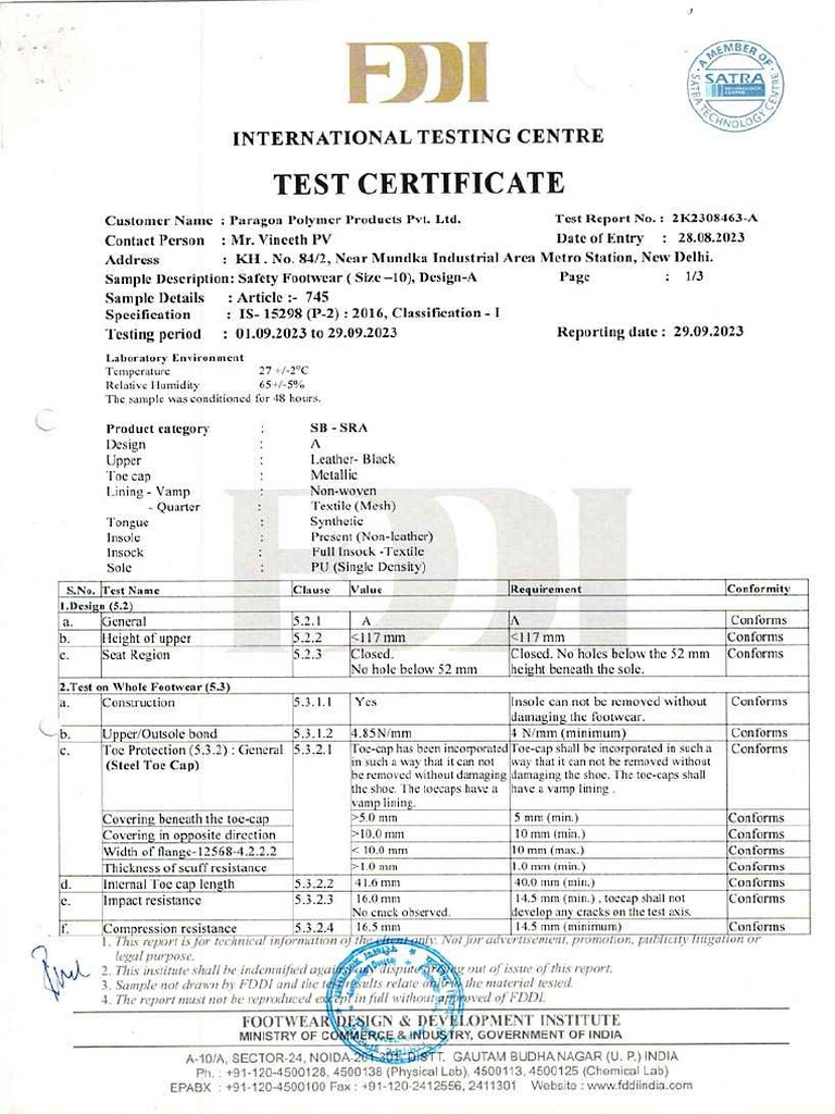 Isi Test 745, 746 | PDF