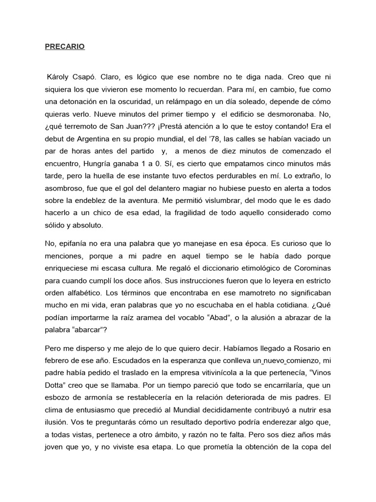 Precario | PDF