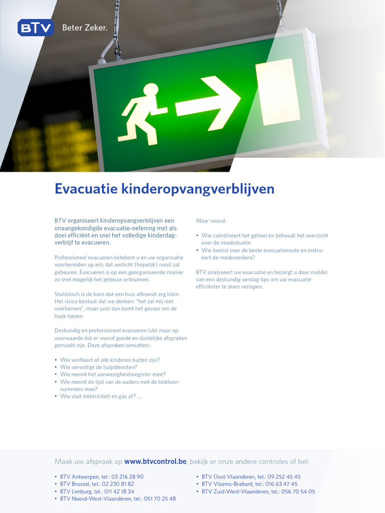 44 0 Productfiche-Evacuatie-Kinderopvang | PDF