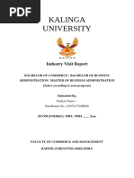Industrial Visit Report Template | PDF | Factory | Packaging And Labeling