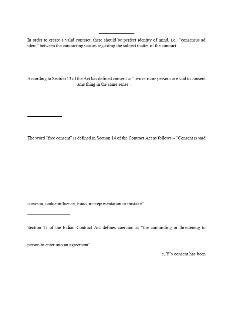 BR Chapter 5 Free Consent | PDF | Misrepresentation | Fraud