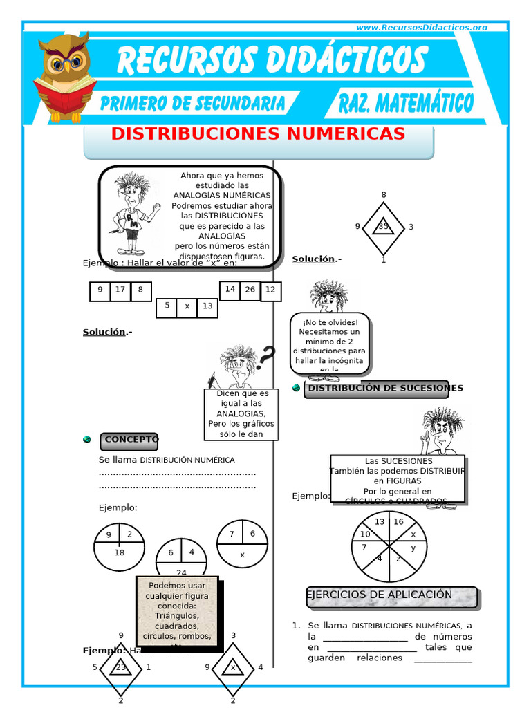 Ejercicios de Distribuciones Numéricas | PDF