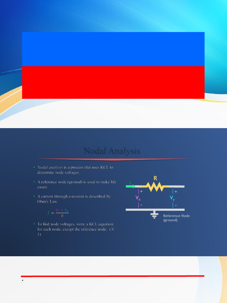 Lecture 4-Nodal Analysis & Star-Delta Transformation | PDF | Electrical Network | Electronic ...