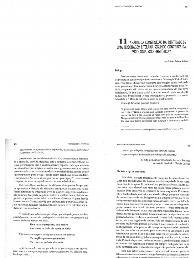 Artigo Macabéa | PDF