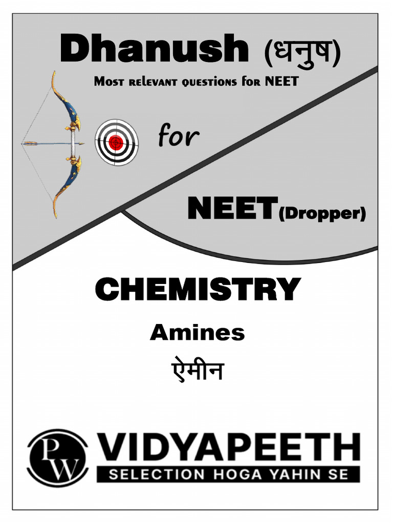 ऐमीन Dhanush Question Bank | PDF | Amine | Physical Chemistry