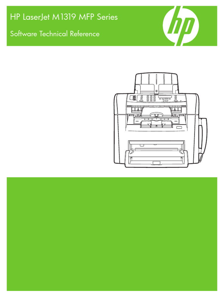 HP Laserjet M1319 MFP Series: Software Technical Reference | PDF ...