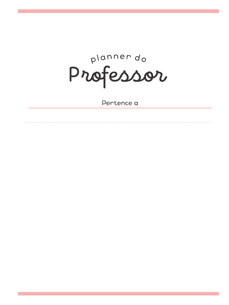 Planner Do Professor Universitário Vermelho Pdf