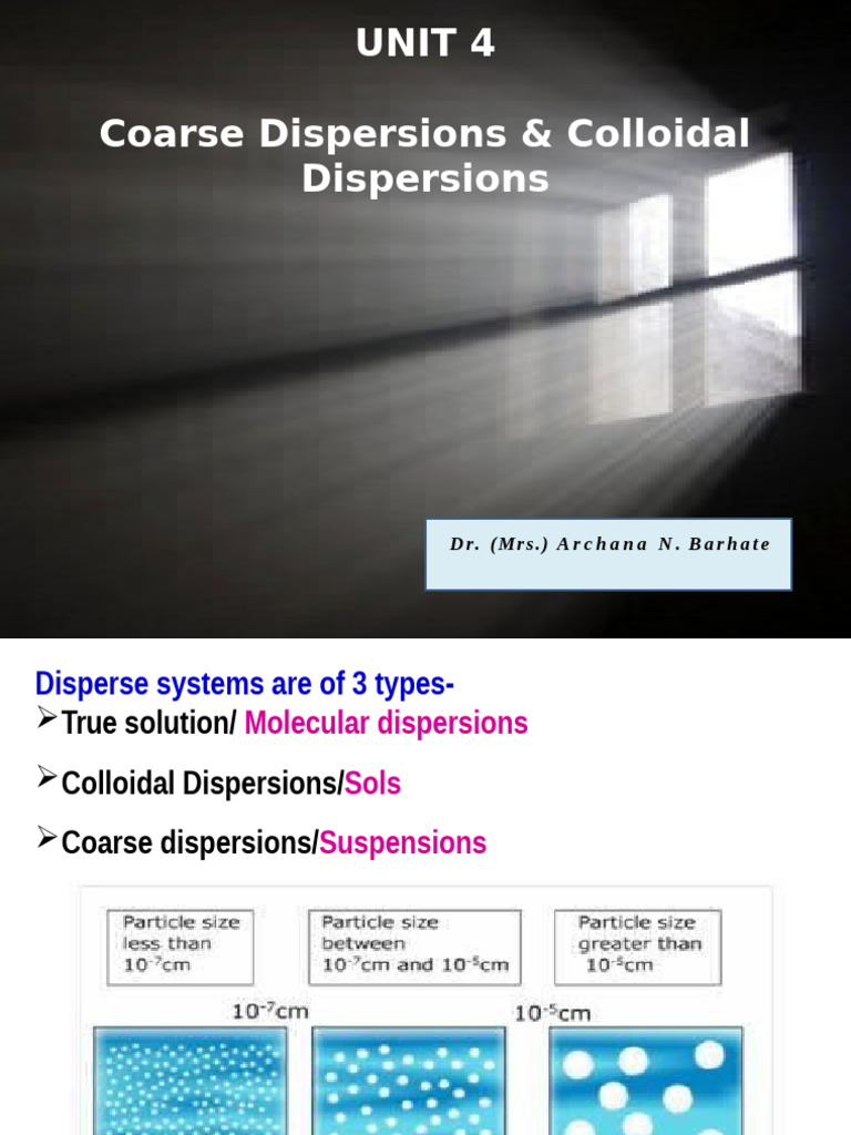 Colloidal Dispersion | PDF