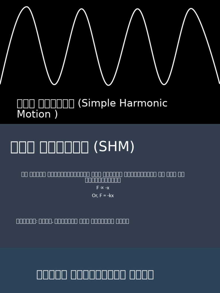 (Simple Harmonic Motion) | PDF