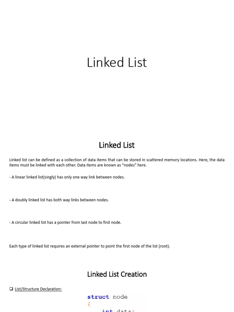 Linked List | PDF
