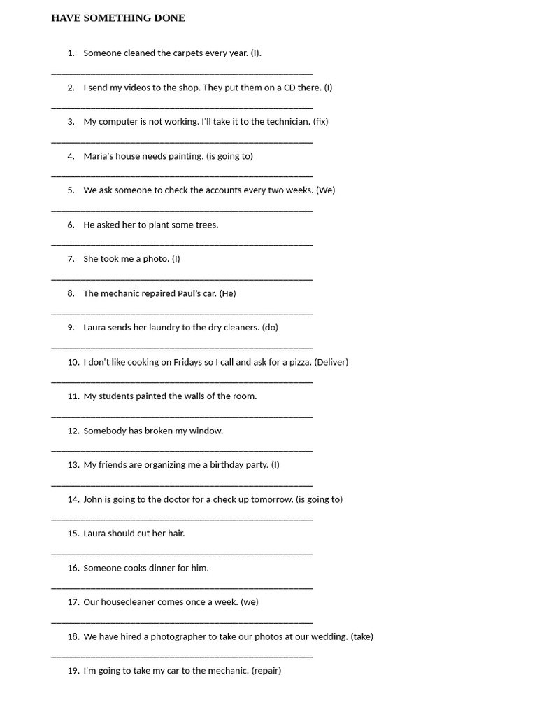 Causative Have | PDF