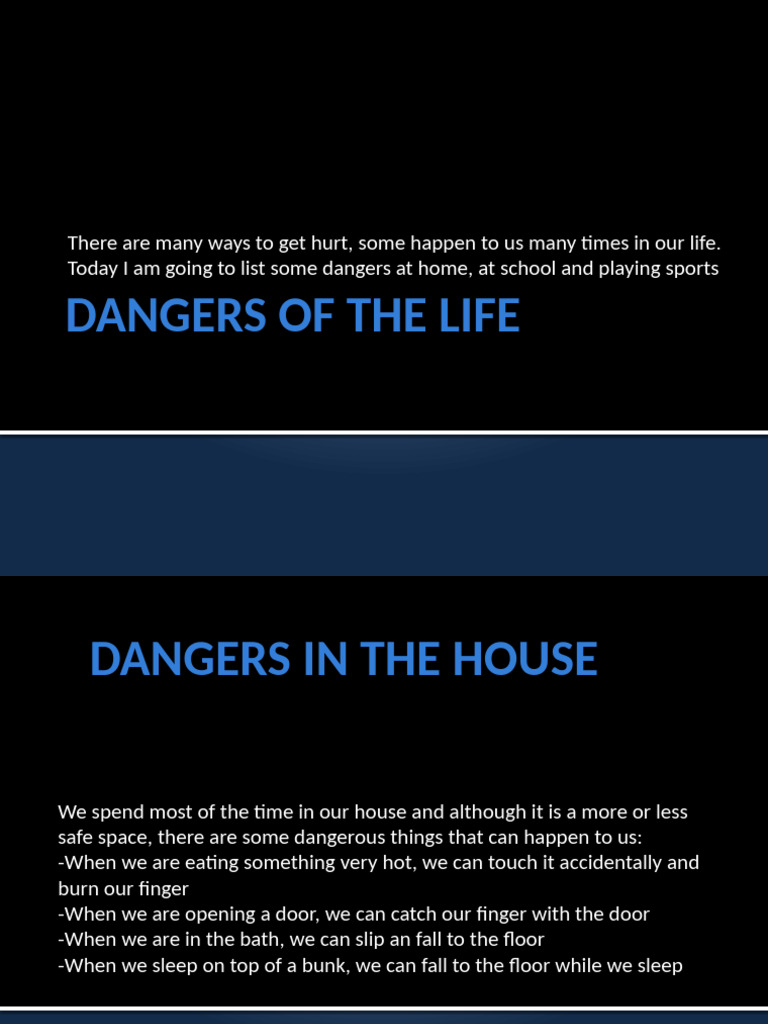 Common Dangers at Home, School, and Sports | PDF