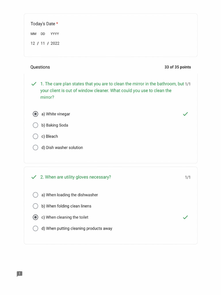 Module 6 PSW Household Management Nutrition Hydration Test PDF | PDF
