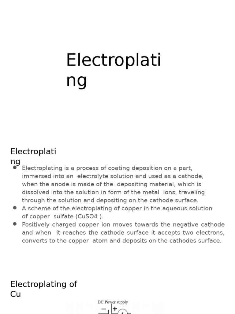 Electroplating Batch 3 | PDF | Anode | Redox