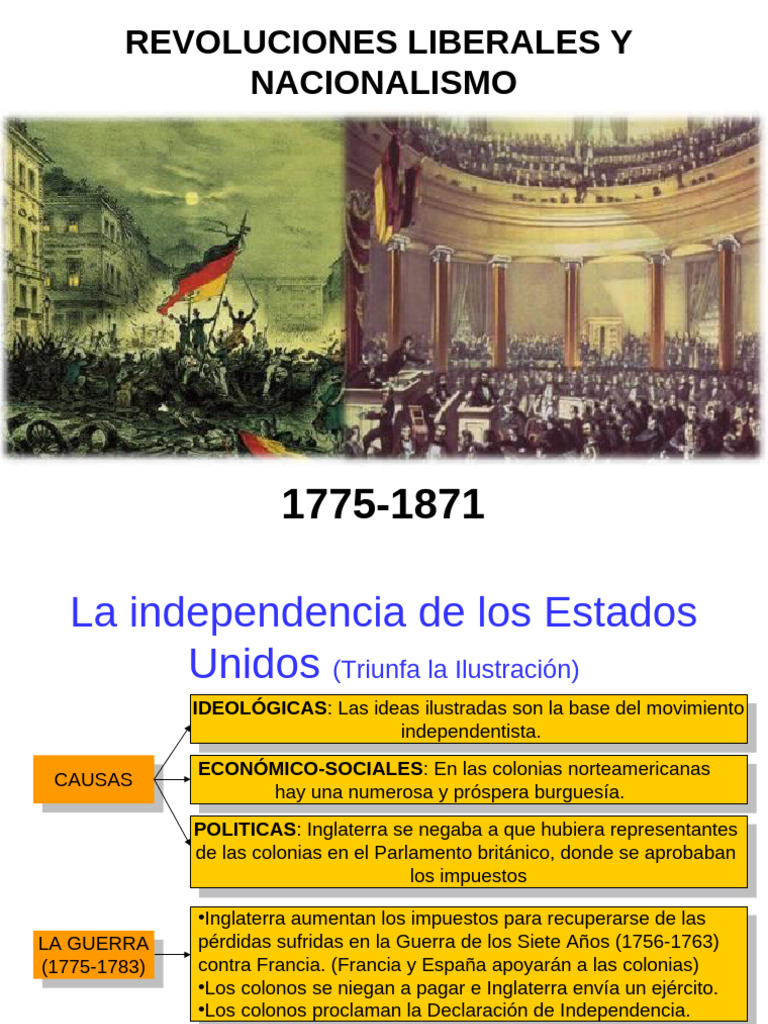 Revoluciones Liberales y Nacionalismo 1775-1871 | PDF | Reino del ...