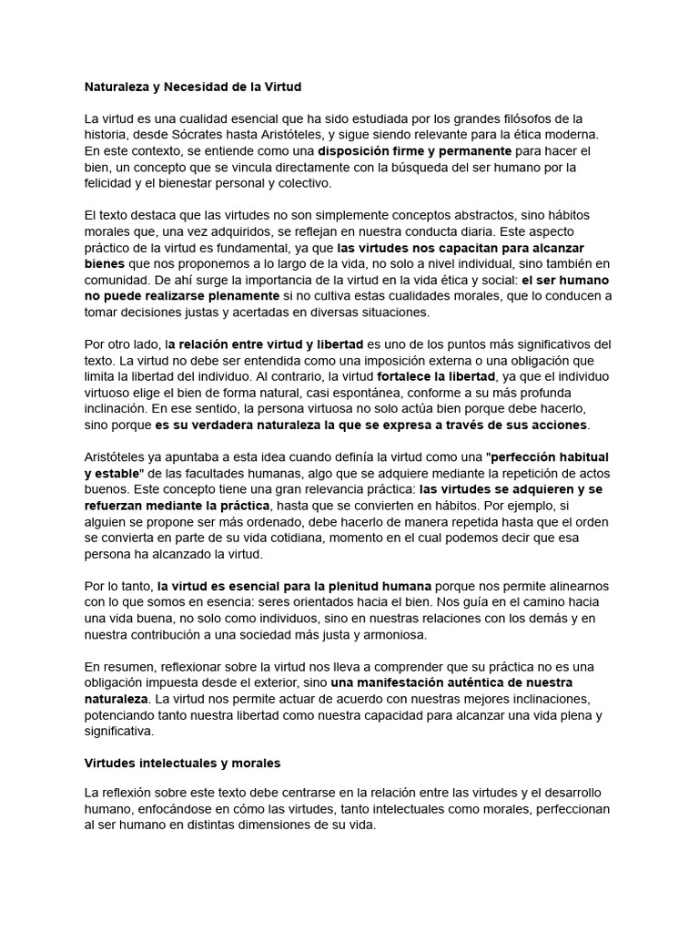 ética | PDF | Virtud | Moralidad