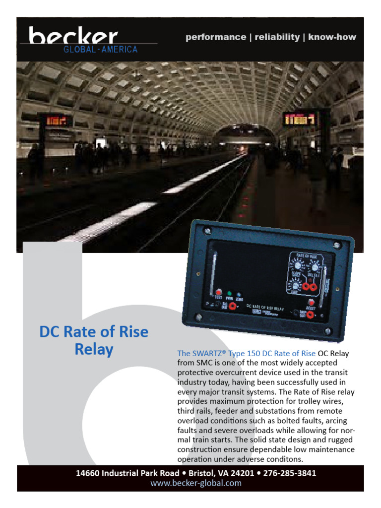 Rate of Rise | PDF | Relay | Electrical Engineering