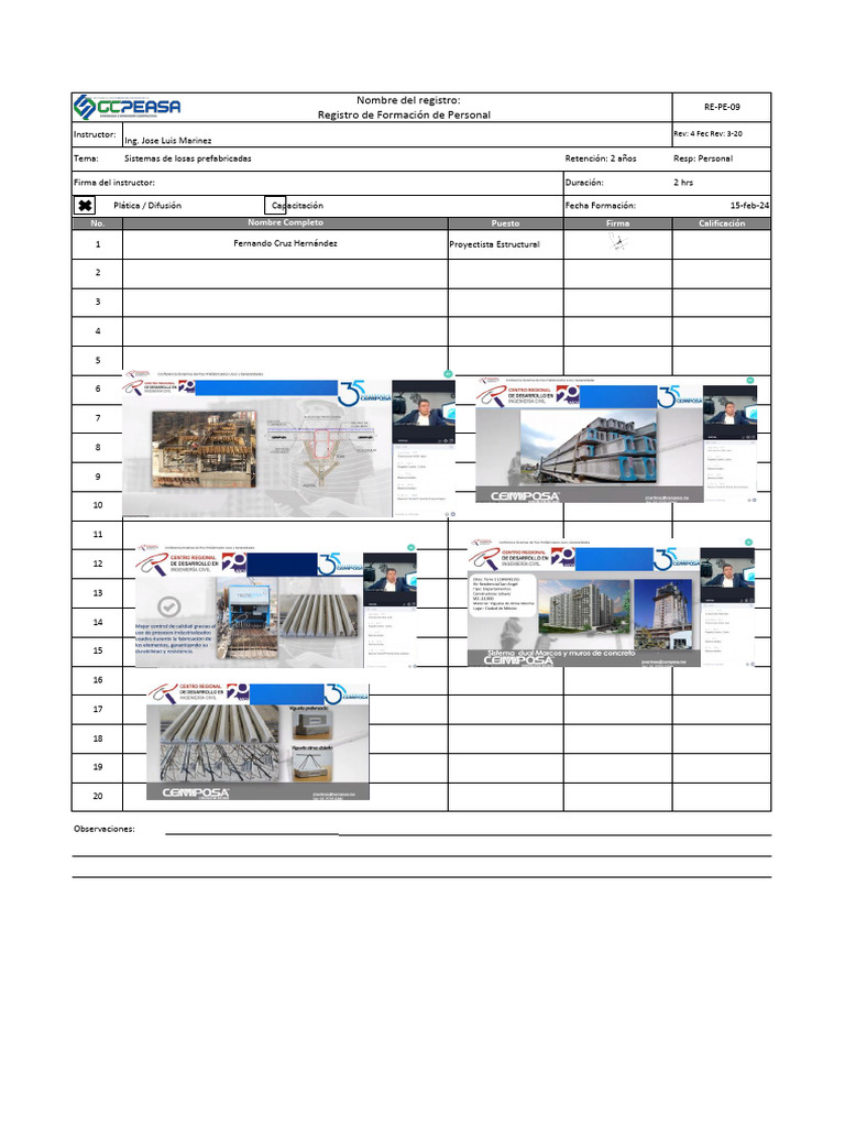 Platica Pisos Prefabricados | PDF