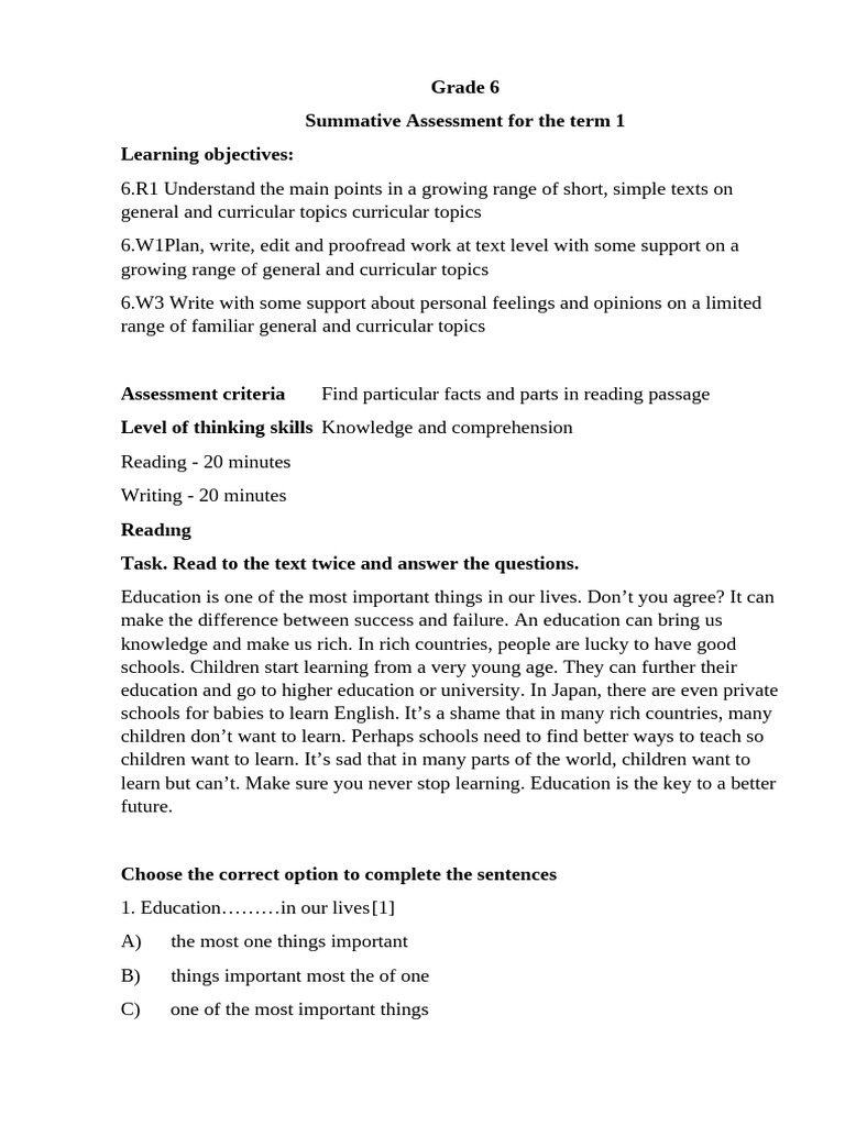 6 SAT 1V | PDF | Reading Comprehension | Cognitive Science