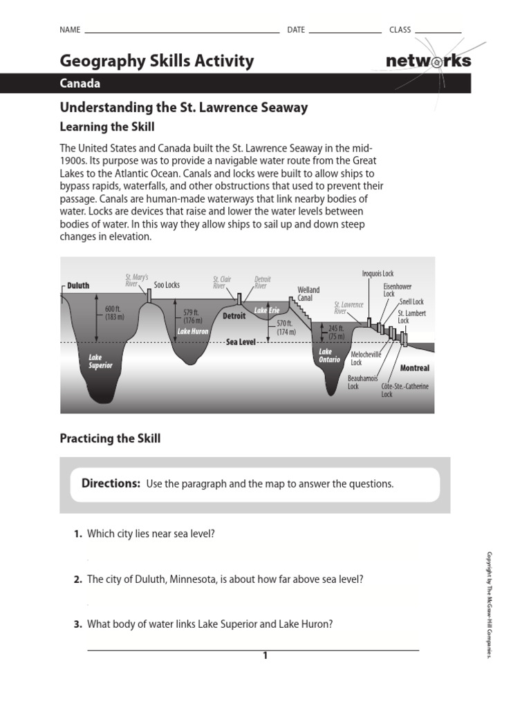 Chapter 6 Lesson 1 Geography Skills | PDF | Water Transport | Earth Sciences