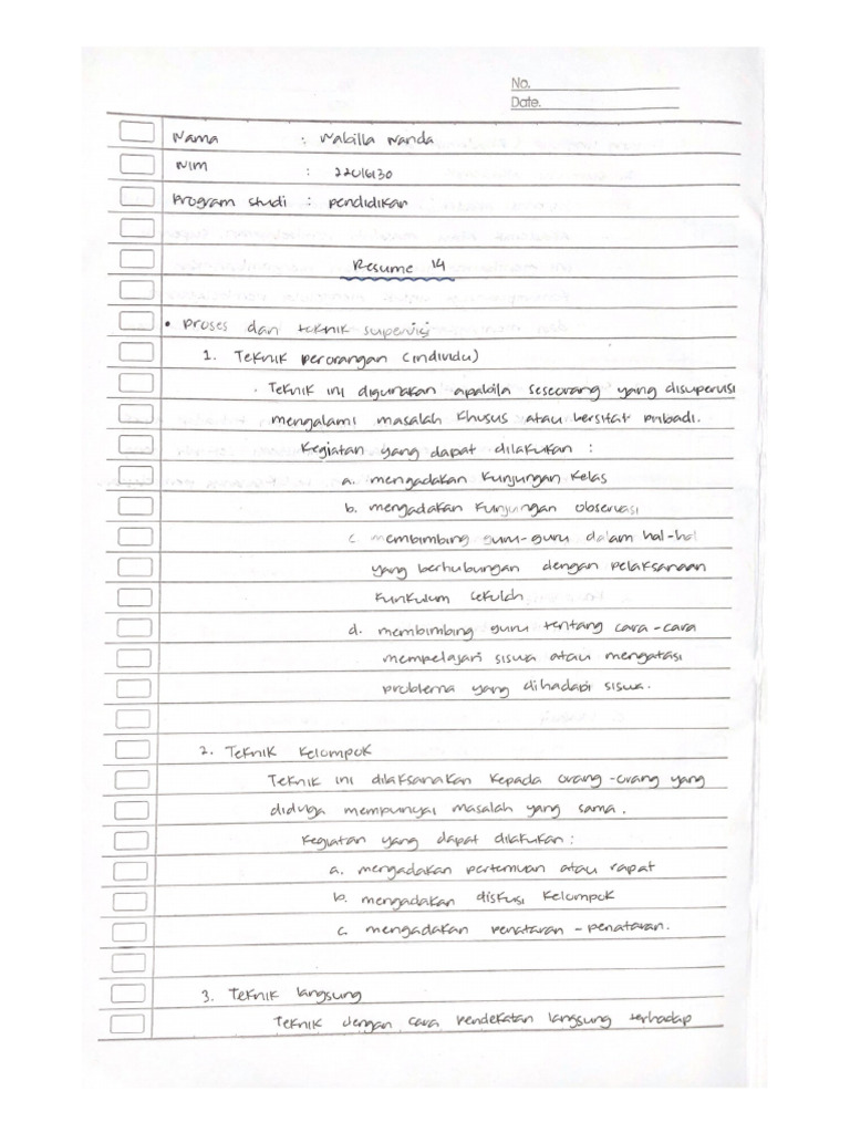22016130_Nabilla Nanda_Tugas 14 Supervisi Pendidikan Lanjutan | PDF