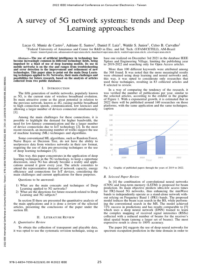 A_survey_of_5G_network_systems_trends_and_Deep_Learning_approaches | PDF | Deep Learning ...
