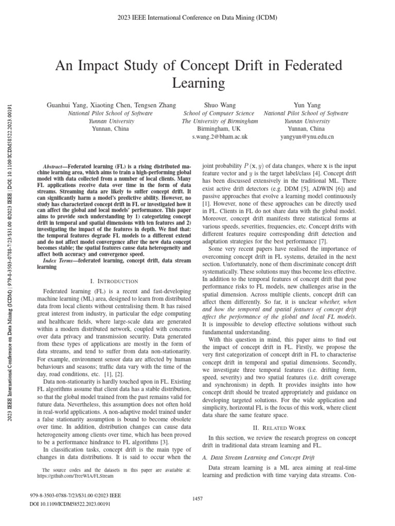 Federated Learning: Concept Drift Impact | PDF | Artificial Intelligence | Intelligence (AI ...