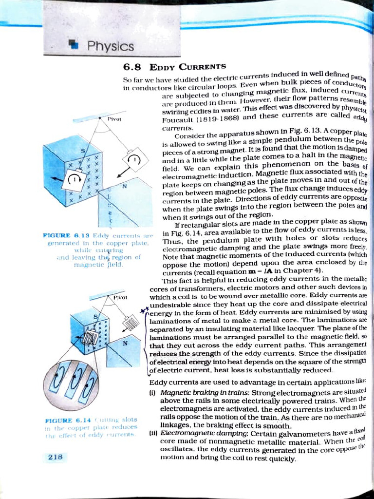 Understanding Eddy Currents in Physics | PDF | Electromagnetic ...