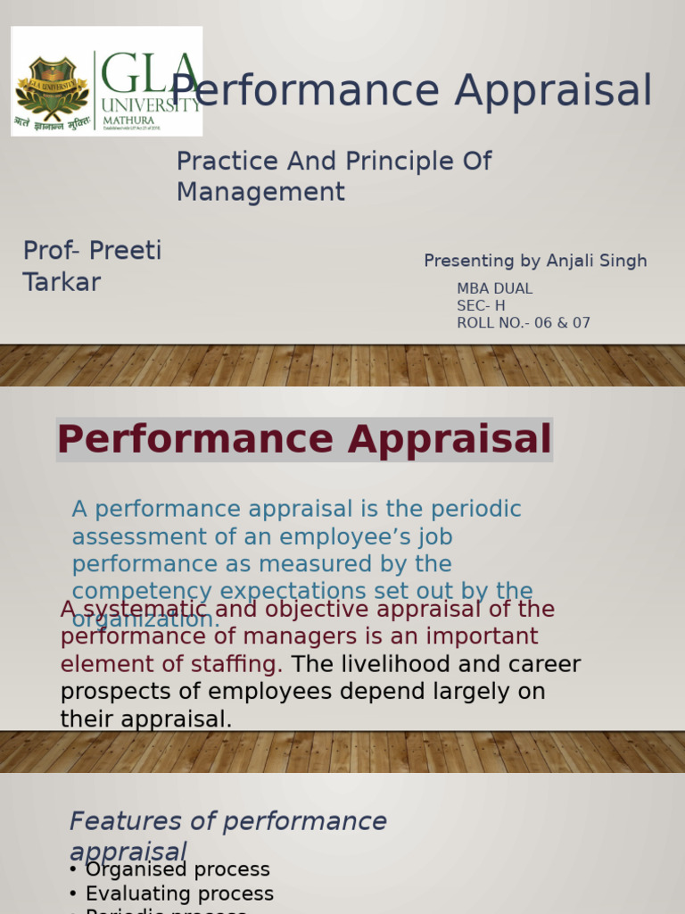 Performance Appraisal | PDF | Performance Appraisal | Behavior Modification
