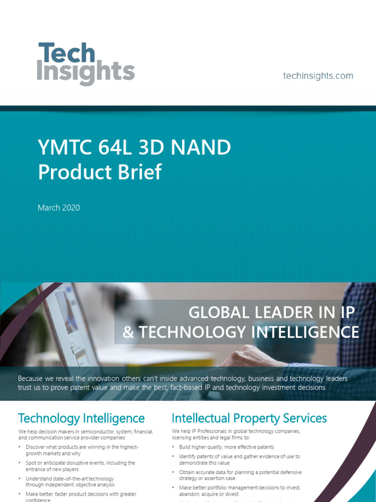 【techinsights】2003 Ymtc 64l 3d Nand Product Brief Pdf Flash Memory