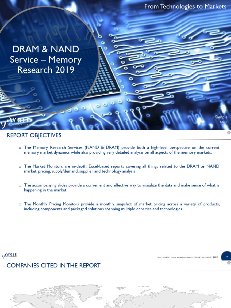 Yole 2019-Dram Nand | PDF | Flash Memory | Solid State Drive