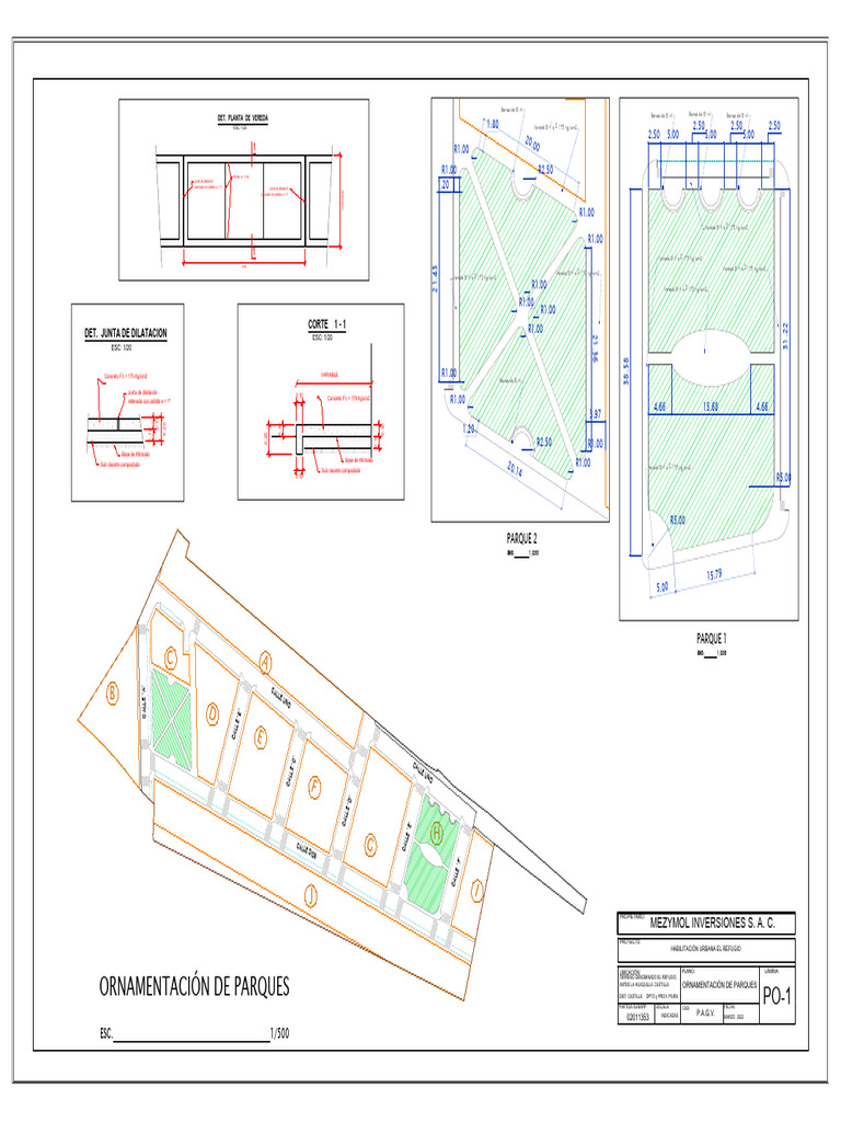 PLANO DE ORNAMENTACIÓN (1) - El Refugio | PDF