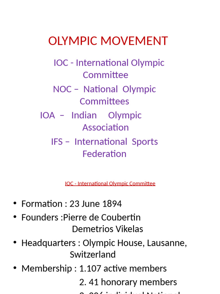 Olympic Movement - 2[1] | PDF | Olympic Games | Sports