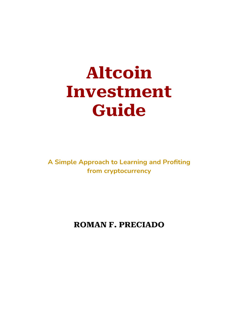 Altcoin | PDF | Cryptocurrency | Investing