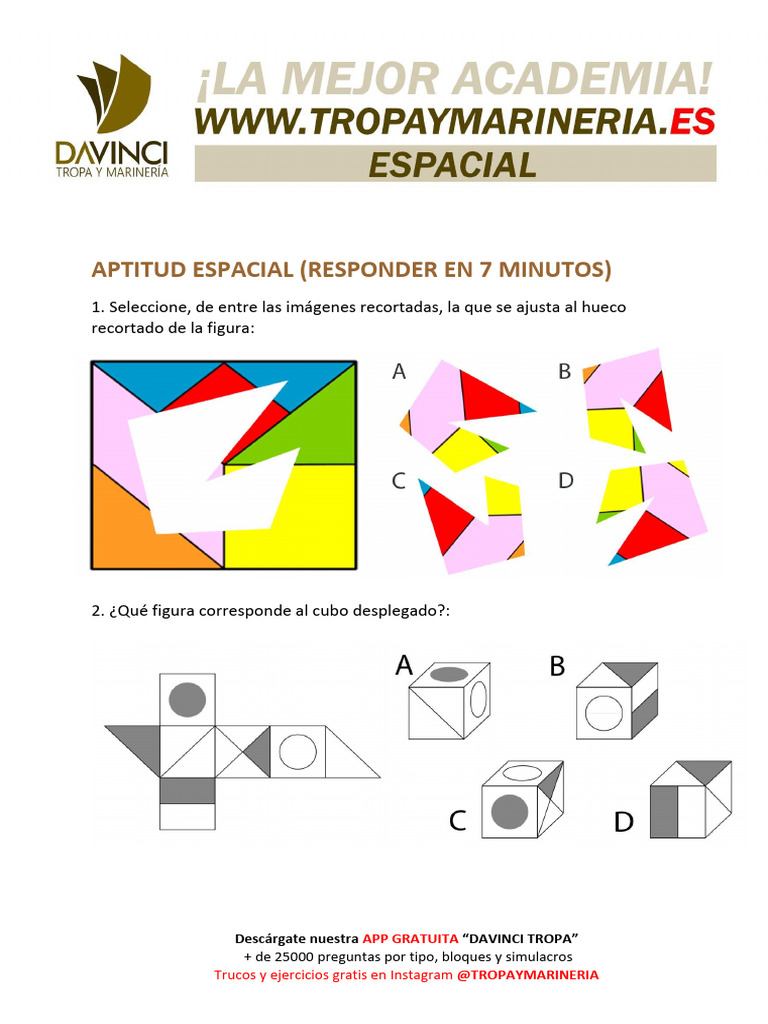 Psicotecnicos Razonamiento Espacial PDF | PDF
