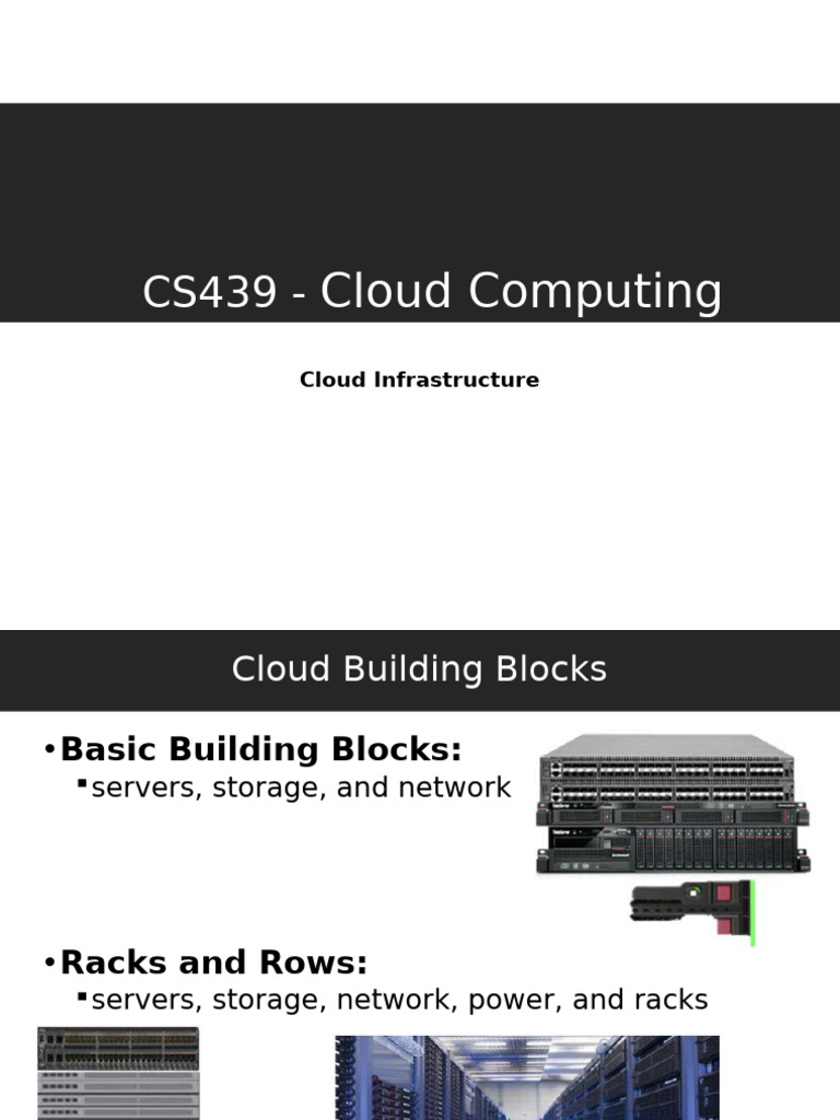 CS439-CC-3a-Cloud Infrastructure | PDF | Cloud Computing | Amazon Web ...