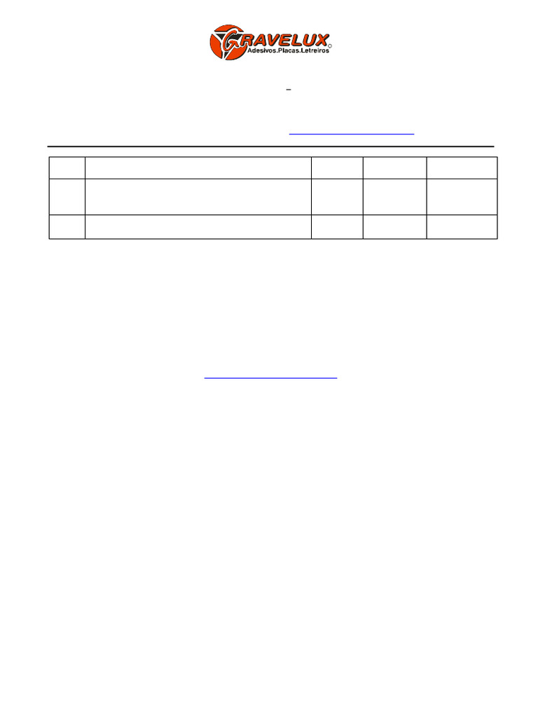 Orçamento Gravelux - MRS Mariane | PDF