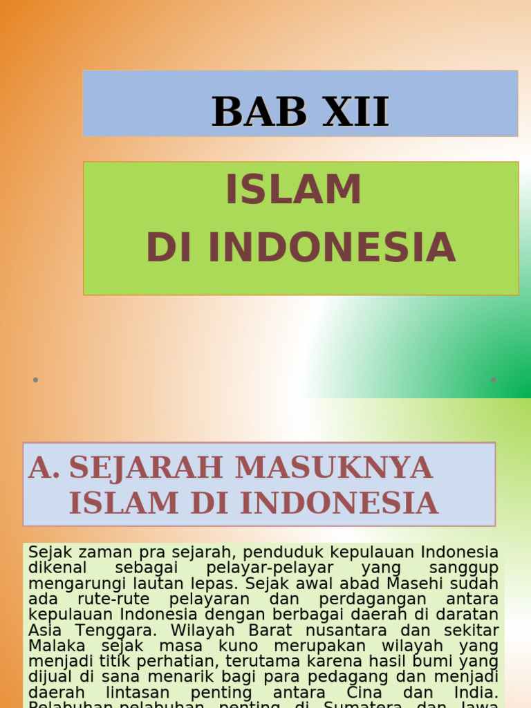BAB XII. ISLAM DI INDONESIA;05-04-21; | PDF