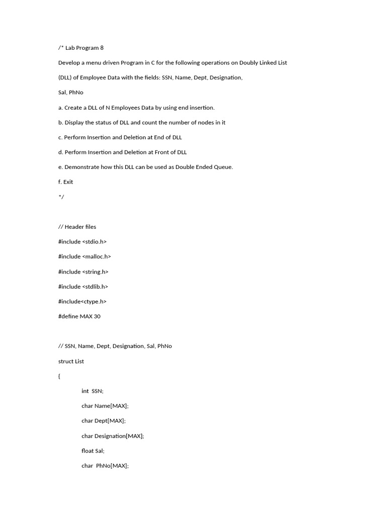8_DLL | PDF | Computing | Computer Science