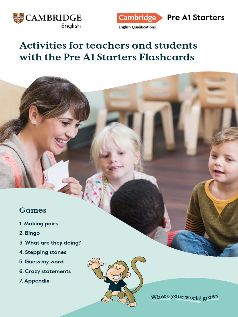 Flashcard Activities For Teachers Starters | PDF | Learning | Cognition