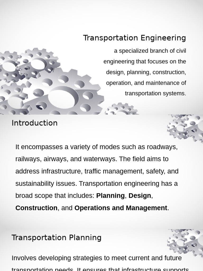Transportation Engineering | PDF | Transport | Public Transport